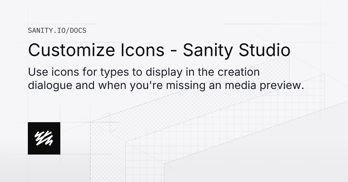 Icons | Sanity Docs