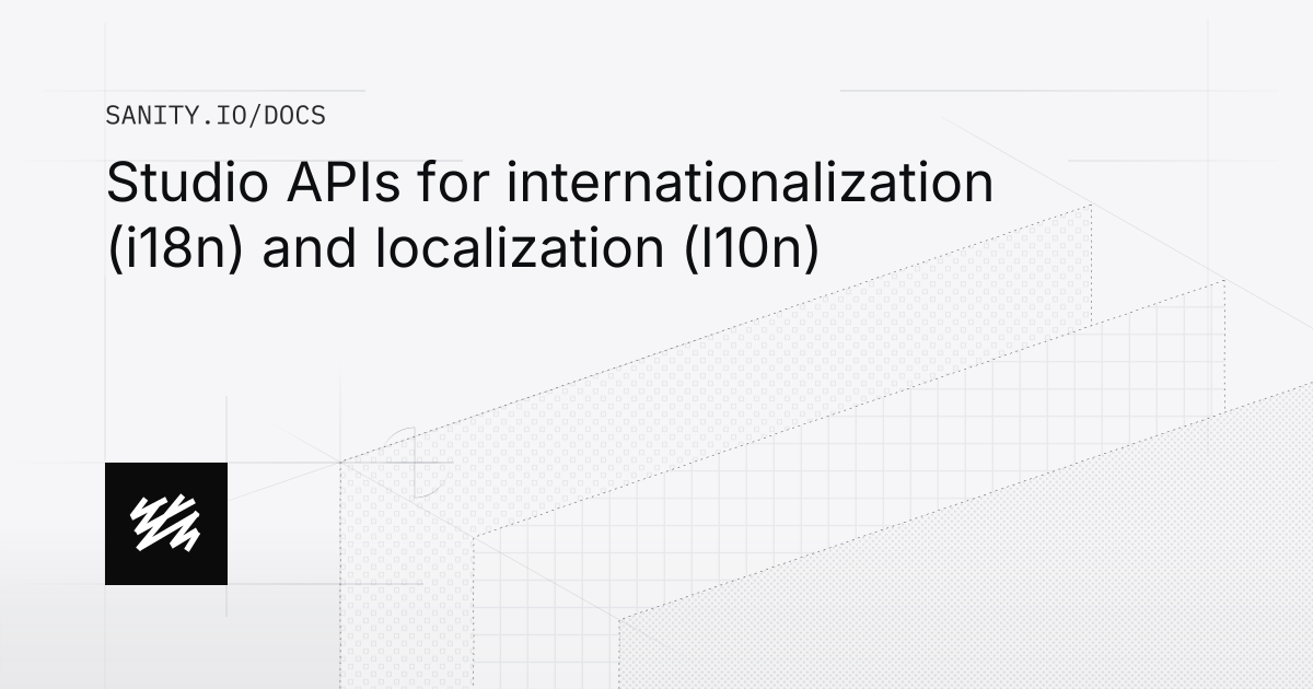 Studio APIs for internationalization (i18n) and localization (l10n ...