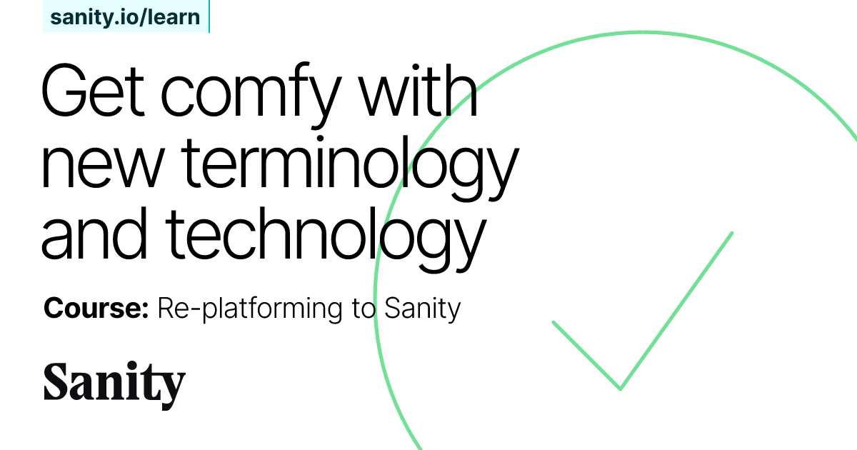 Get comfy with new terminology and technology - Re-platforming to ...